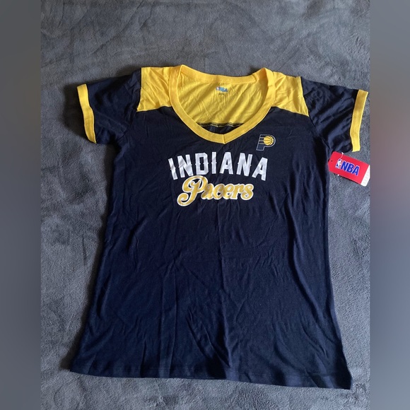 NBA | Tops | Indiana Pacers Womans Blue And Yellow Tshirt | Poshmark